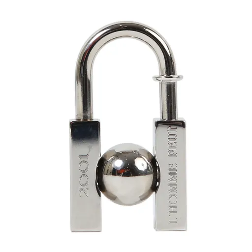 HERMÈS Padlock 2001 Classic H Earth in Silver