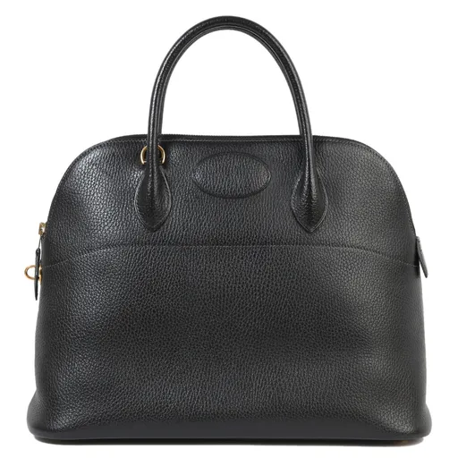HERMÈS Bolide 37 travel bag in Black Ardennes leather with Gold hardware