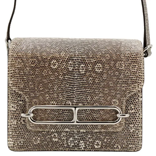 HERMÈS Lizard Roulis Mini shoulder bag in Ombre with Palladium hardware