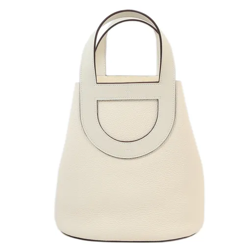 HERMÈS In The Loop 23 handbag in Nata Clemence leather with Gold hardware