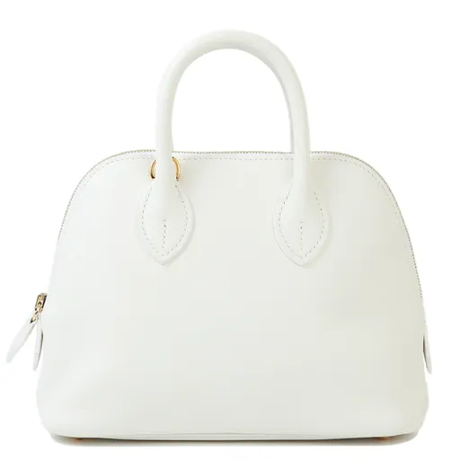 HERMÈS Bolide 1923 Mini crossbody bag in White Evercolor leather with ...
