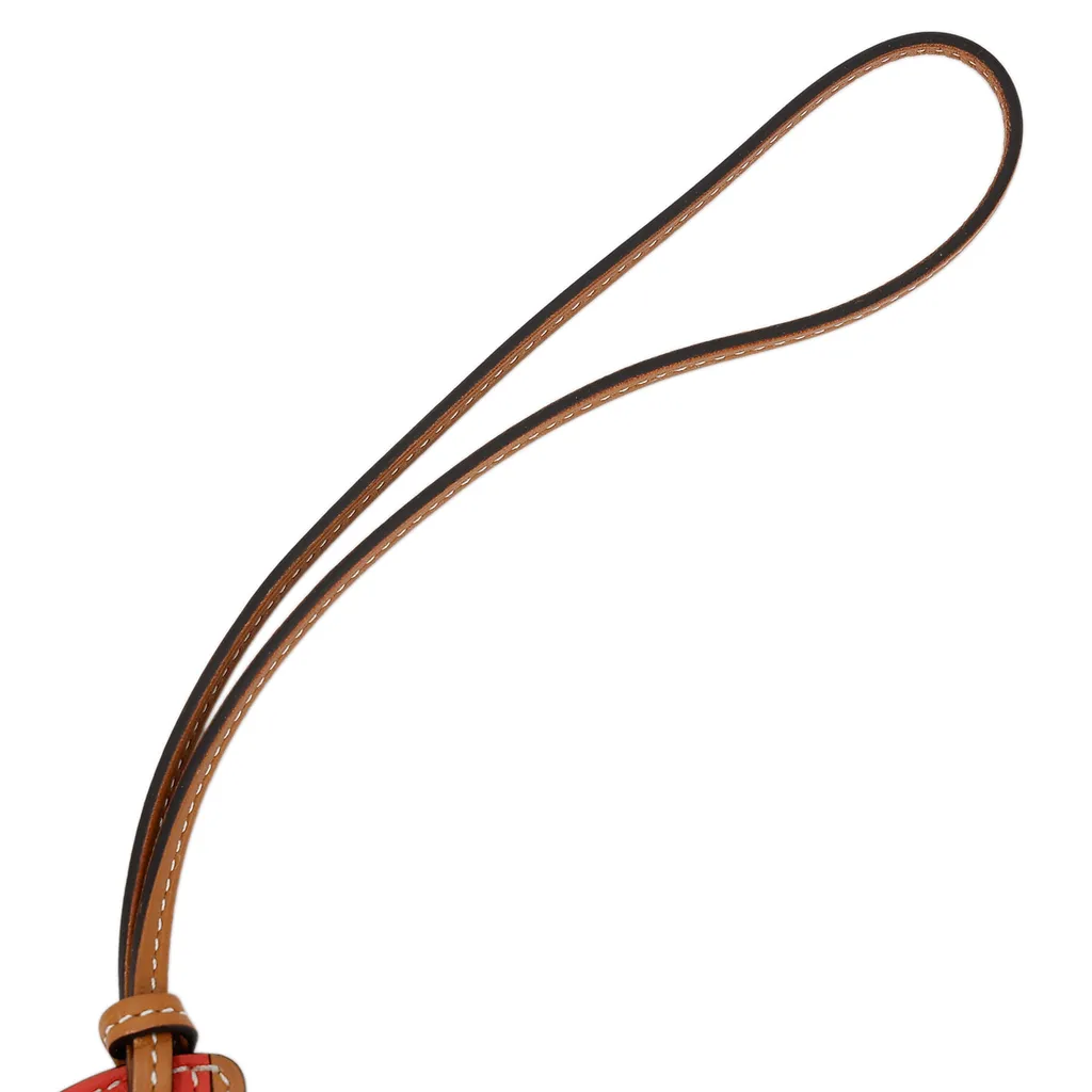 HERMÈS Paddock Bombe charm in Natural Sable, Capucine and Cuivre Swift ...
