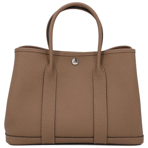 HERMÈS Garden Party 30 handbag in Beige de Weimar Negonda leather with ...