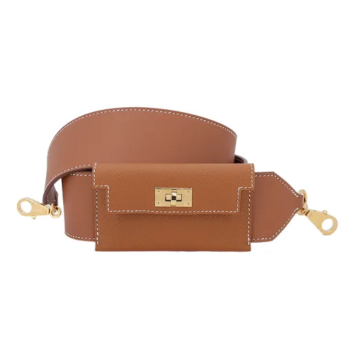 Unused ( Rank NS ) HERMÈS Kelly Pocket Straps Gold (37) Epsom Swift Gold