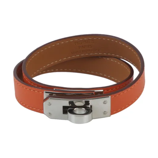 Excellent ( Rank SA ) HERMÈS Kelly Bracelets Orange (93) Gold (37 ...