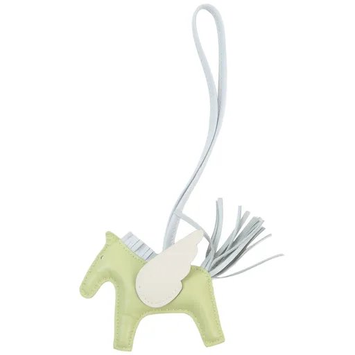 Unused ( Rank NS ) HERMÈS Rodeo Pegase PM Jaune Bourgeon (R9) Agneau Z ...