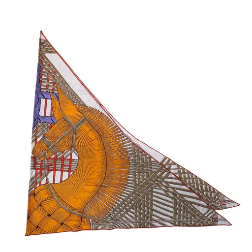 Unused ( Rank NS ) HERMÈS Masan & Masan giant triangle Multi-color ...
