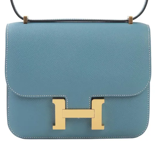 Brand New ( Rank N ) HERMÈS Constance Mini New Bleu Jean (D2) Epsom ...