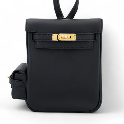 Brand New ( Rank N ) HERMÈS Kelly Jump Black (89) Swift Gold hardware W ...