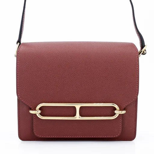 Very Good ( Rank A) HERMÈS Roulis Mini Rouge H (55) Evercolor ...